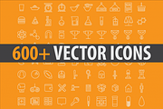 600+ Stroke Vector Icons | Outline Icons ~ Creative Market
