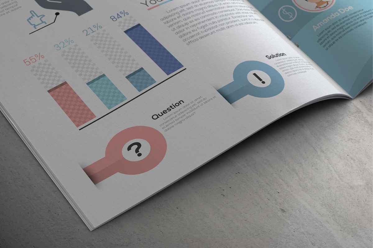 Pro Flat Infographic Brochures. P2, a Brochure Template by Andrew Kras ...