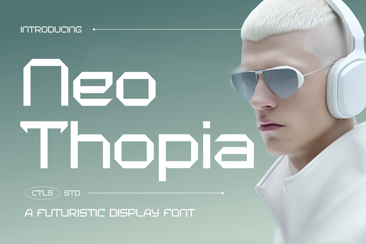 Neothopia Futuristic Display Fpnt, a Sans Serif Font by catalystco.studio
