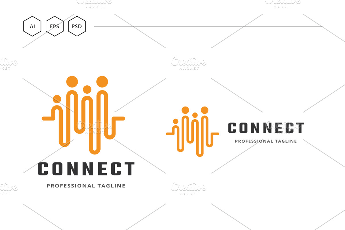 Connect Logo, a Branding & Logo Template by Design_Planet