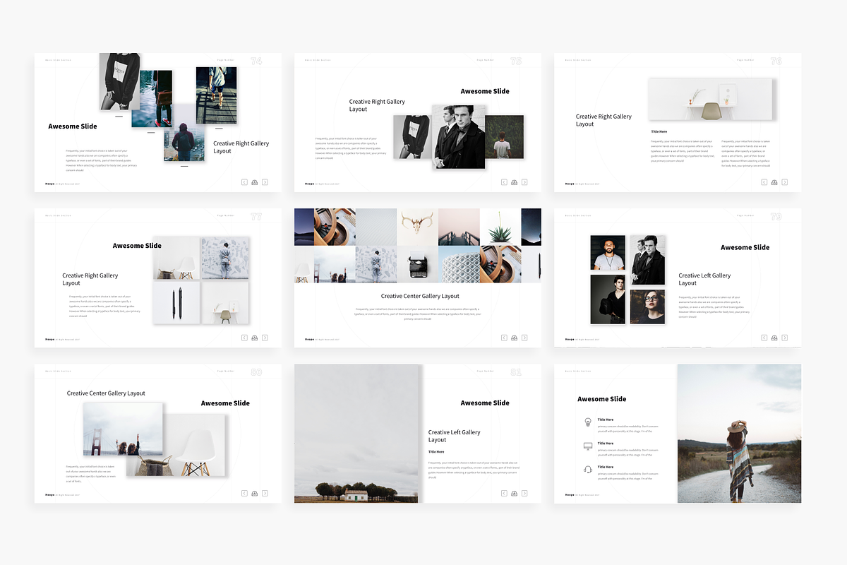 Hope White Powerpoint Template