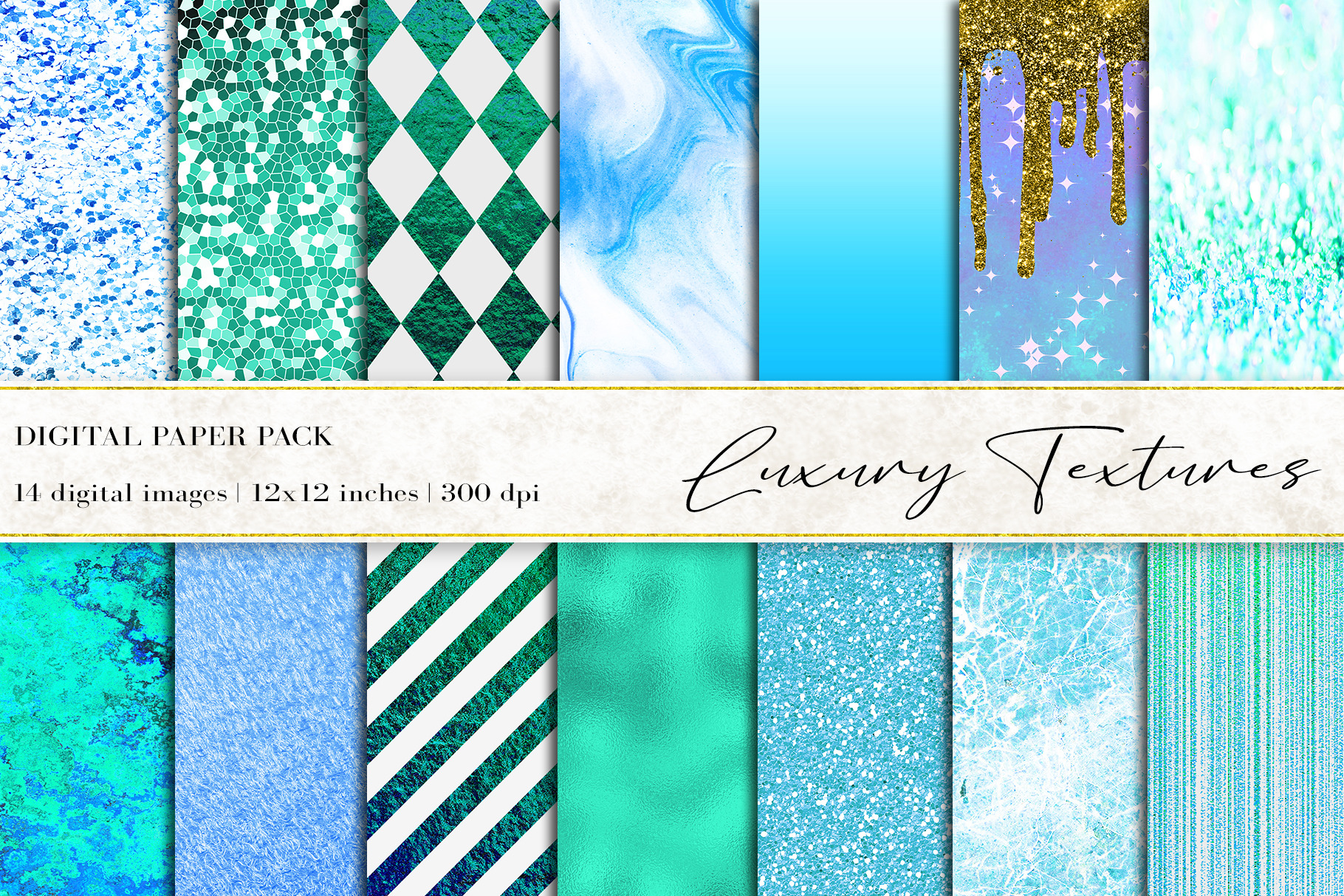 Luxury Textures Digital Papers, a Texture Graphic by BonaDesigns