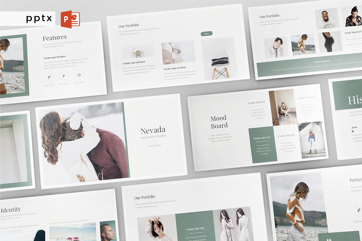 NEVADA - Powerpoint Template, a Presentation Template by Shafura
