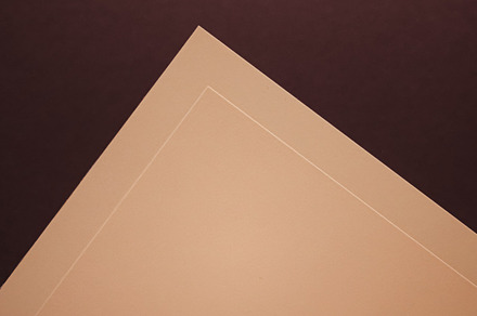Blank A4 paper, beige on dark background as office stationery fl, a ...