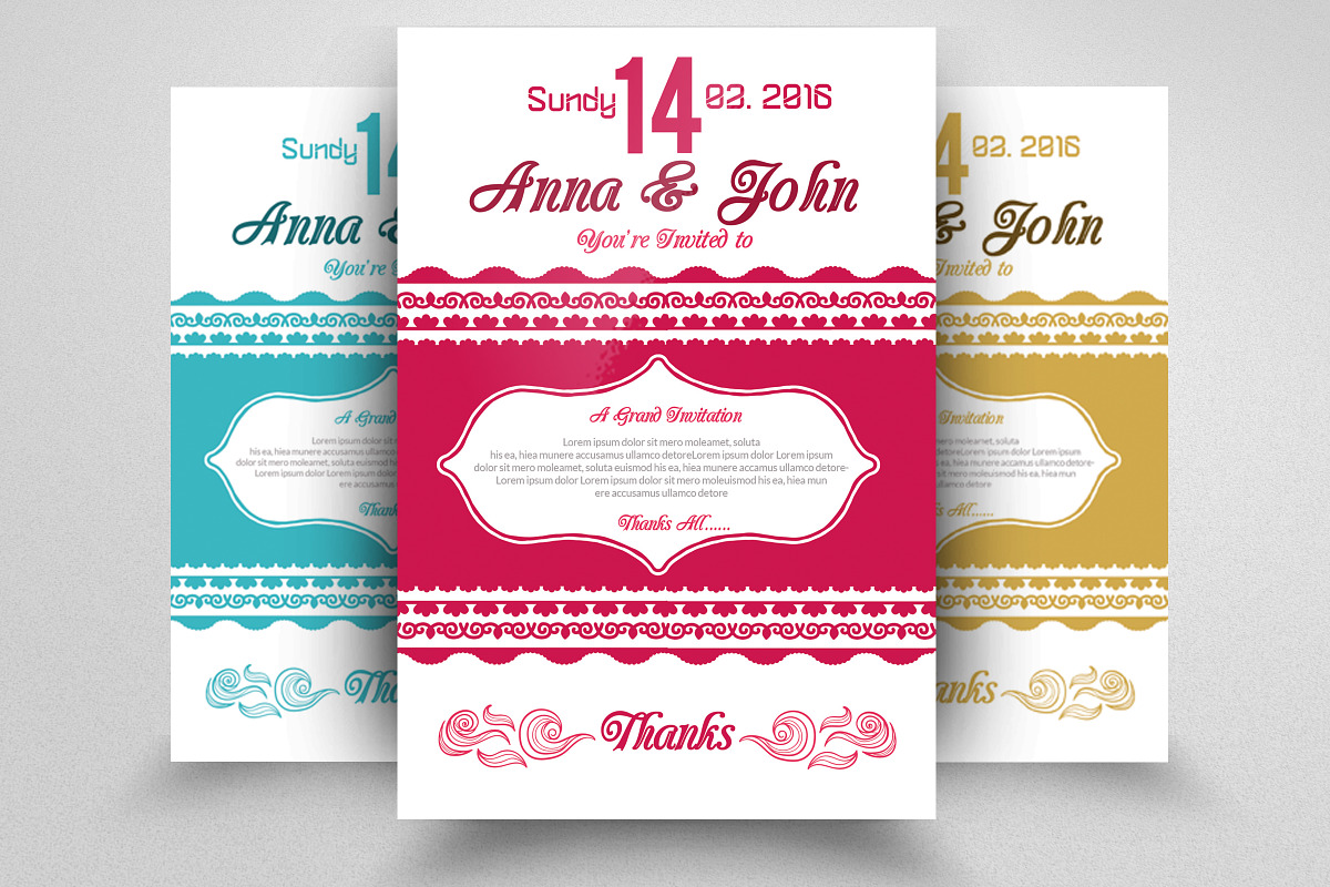 Simple Invitation Card, an Invitation Template by Psd Templates