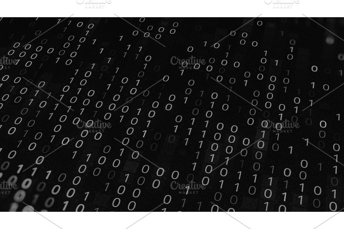 Black and white background with code, a Background Graphic by Media ...