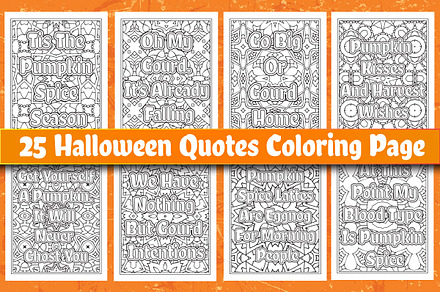 100 Halloween Quotes Coloring Pages, an Object Graphic by protabsorkar11