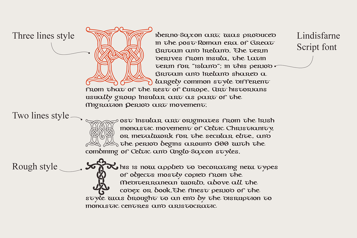 Celtic Knots Monograms Font Family