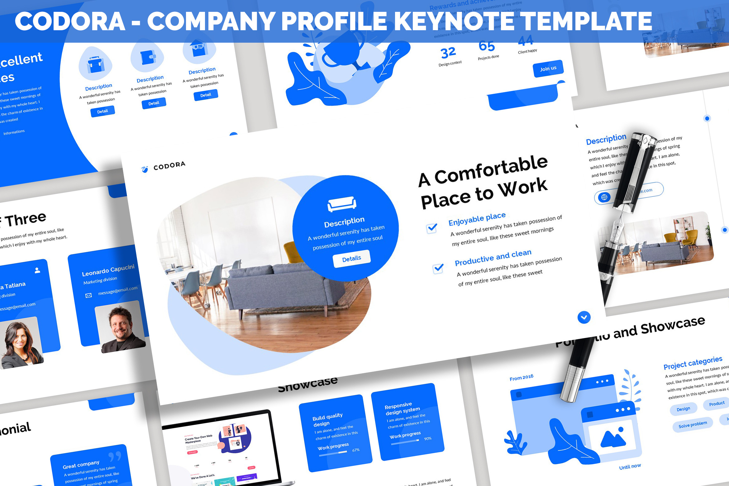 Codora - Company Profile Keynote, a Presentation Template by ...