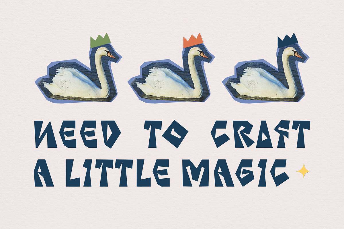 Craft Maid - Playful Papercut Font, a Font by Typia Nesia