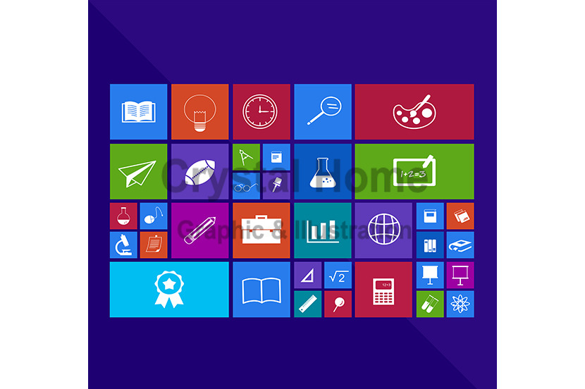 Education Application icon, an Icon by Crytal Home Graphics