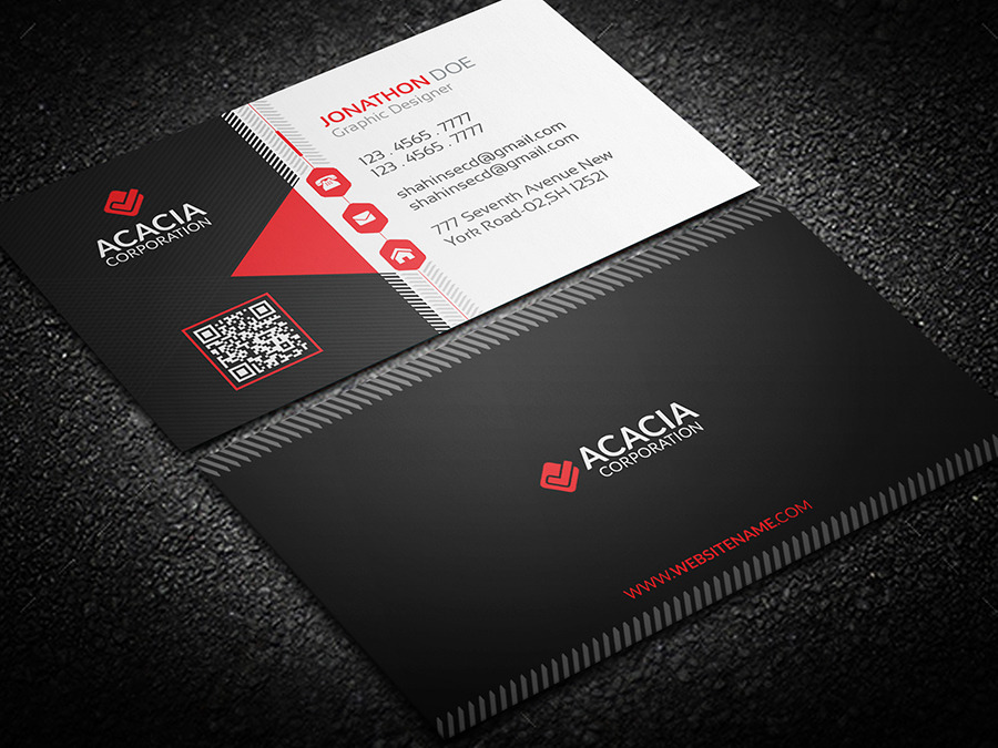 Lines Business Card, a Business Card Template by DesignGhar