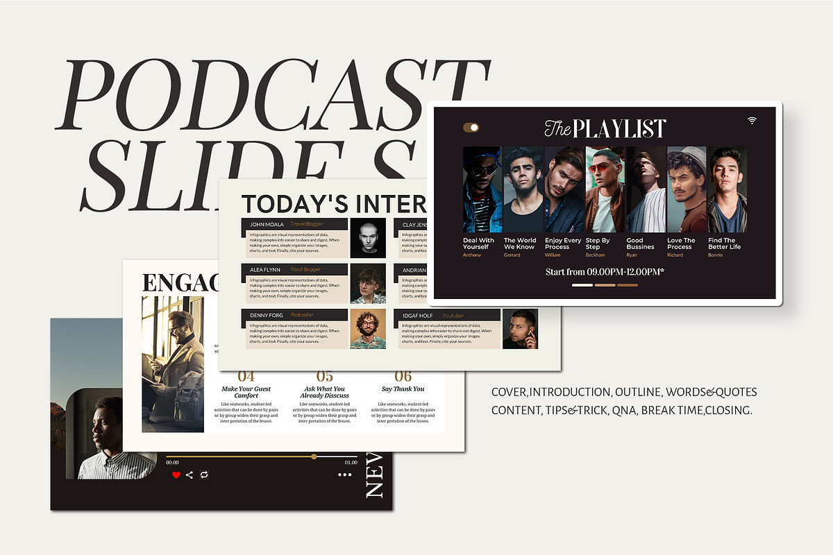Podcast Performance Slide Deck, a Presentation Template by Analogi Studio