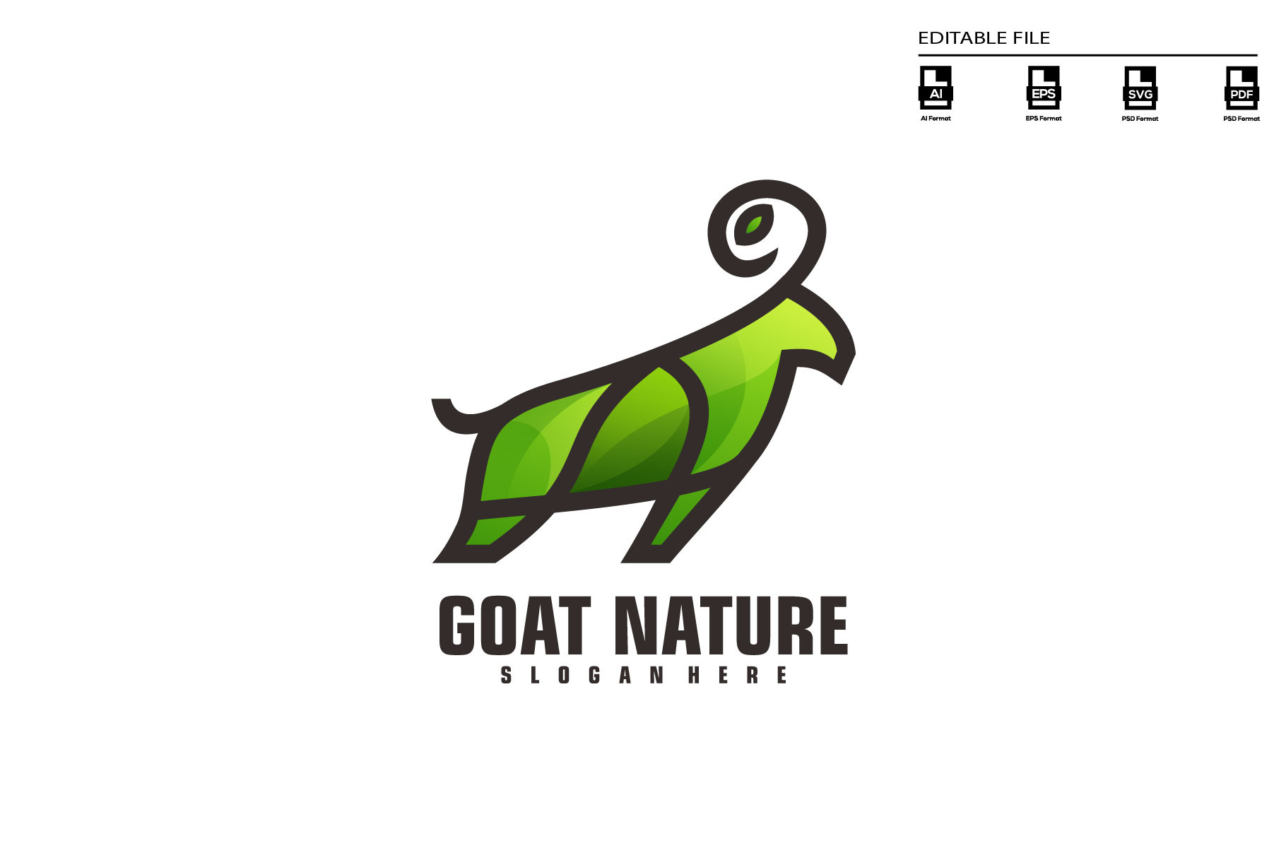 Goat nature logo | Branding & Logo Templates ~ Creative Market