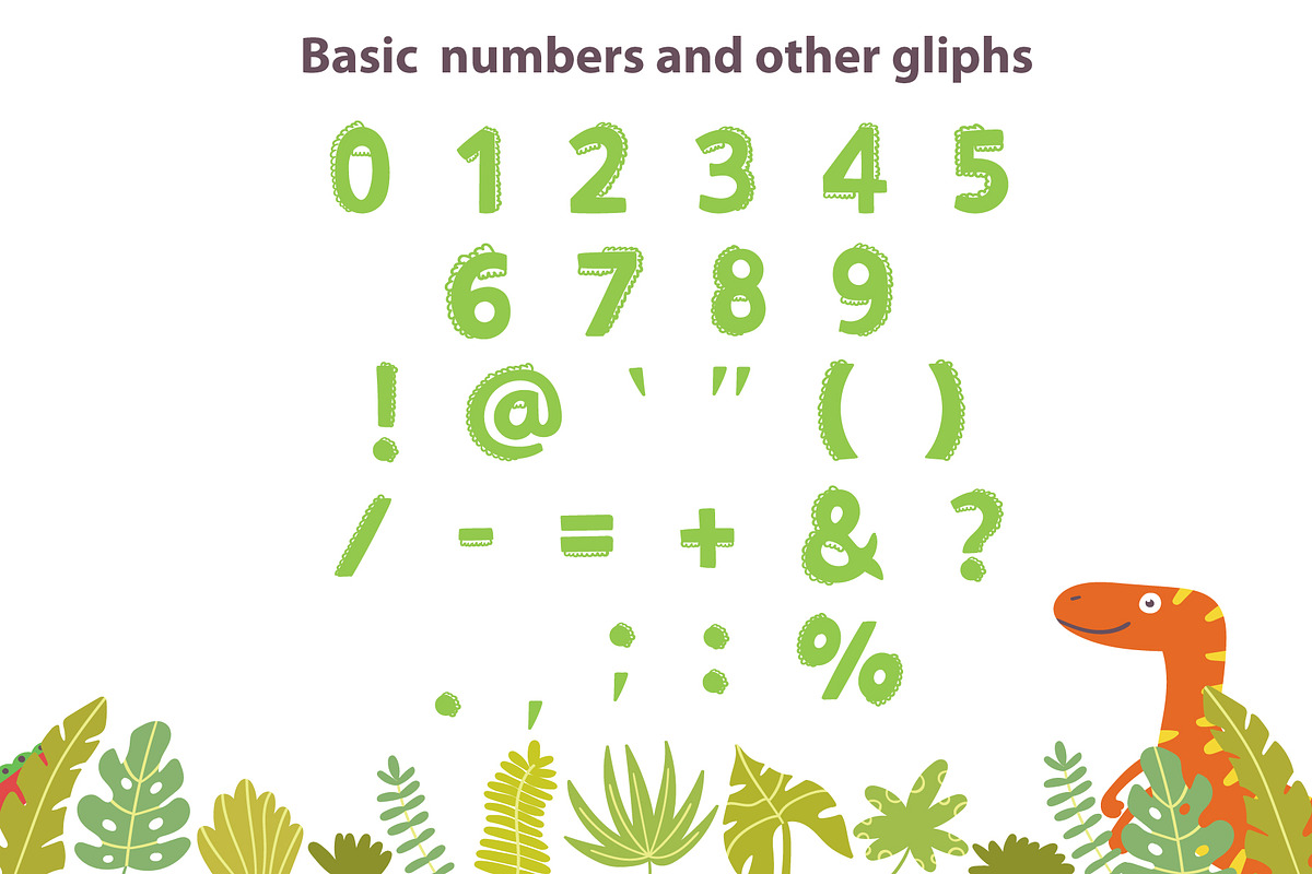 Dinosaur Cute Font