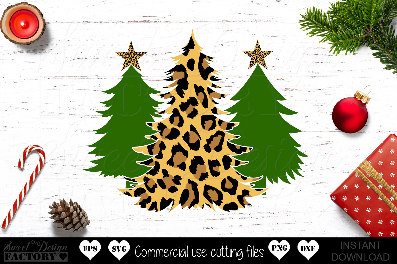 Christmas tree SVG, an Illustration by Sweet sweet design