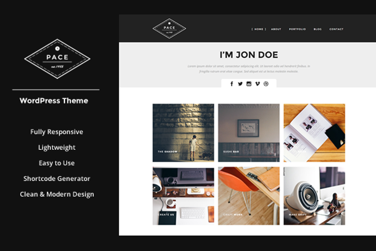 PACE - Responsive WordPress Theme, a WordPress Template by KS Designing