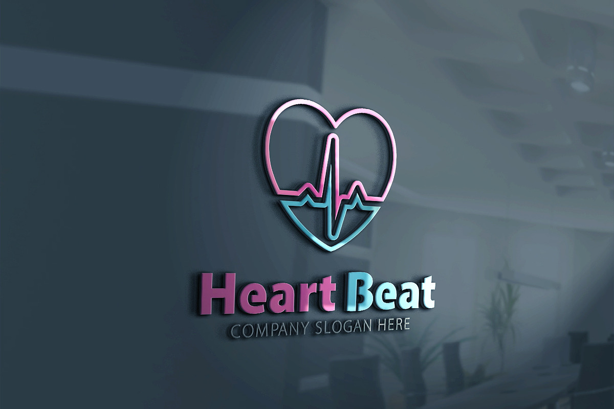 Heart Beat Logo, a Branding & Logo Template by Creative Dezing