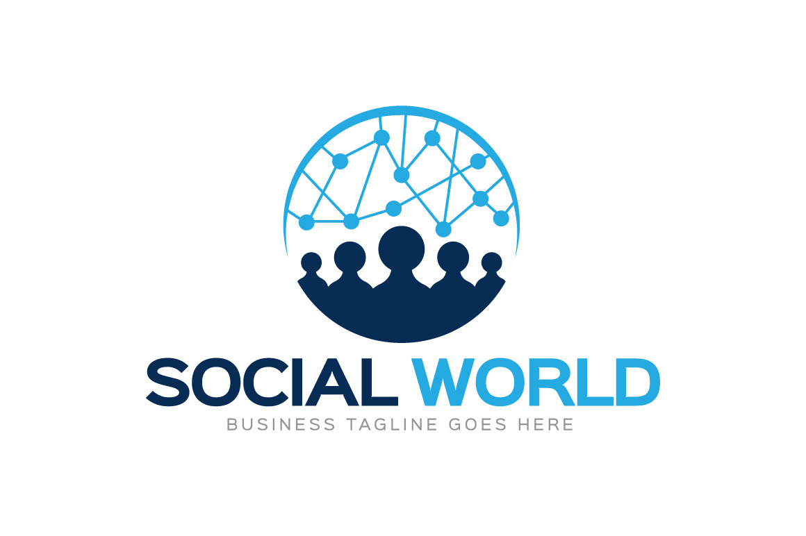 Social World Logo, a Branding & Logo Template by LogoLabs