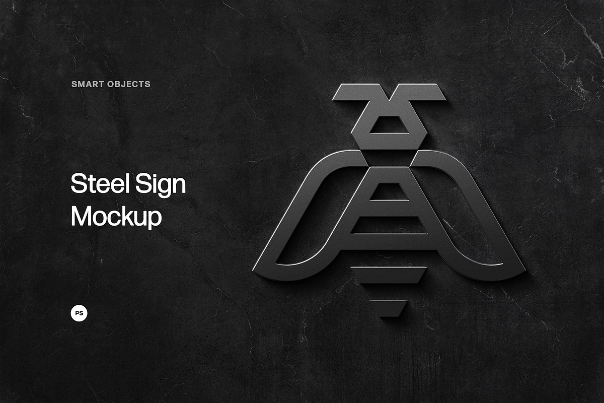 Download Stainless Sign Logo Mockup