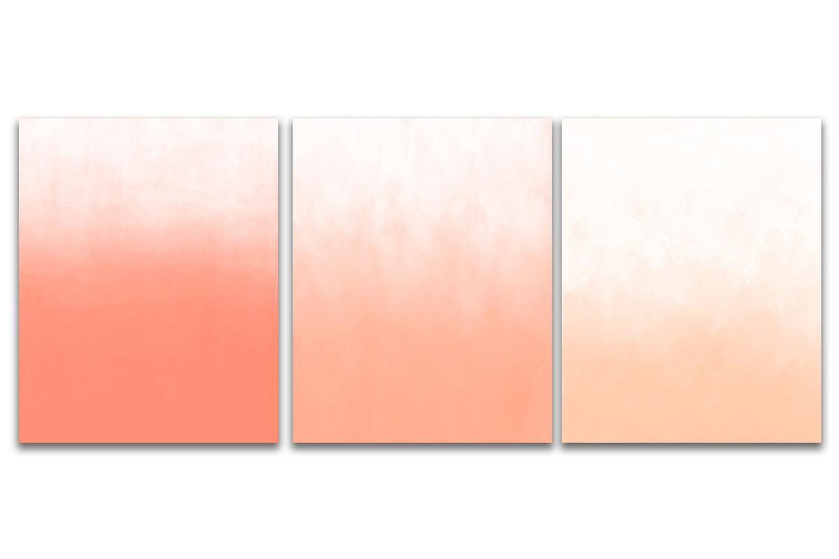 Peach ombre watercolor, a Texture Graphic by GraphicRain