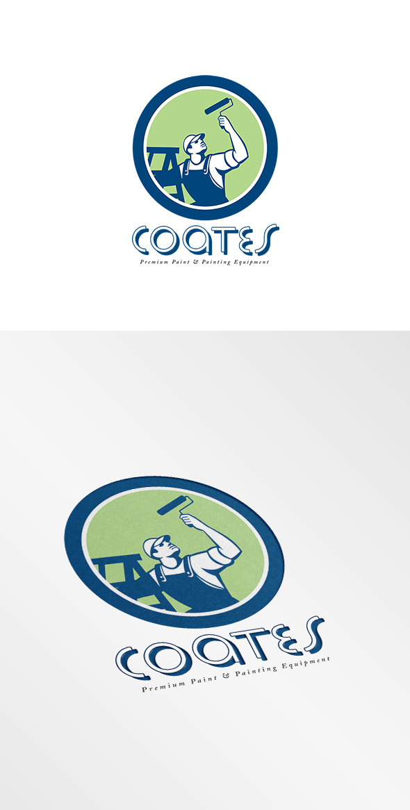 Coates Premium Painters Logo, a Branding & Logo Template by patrimonio