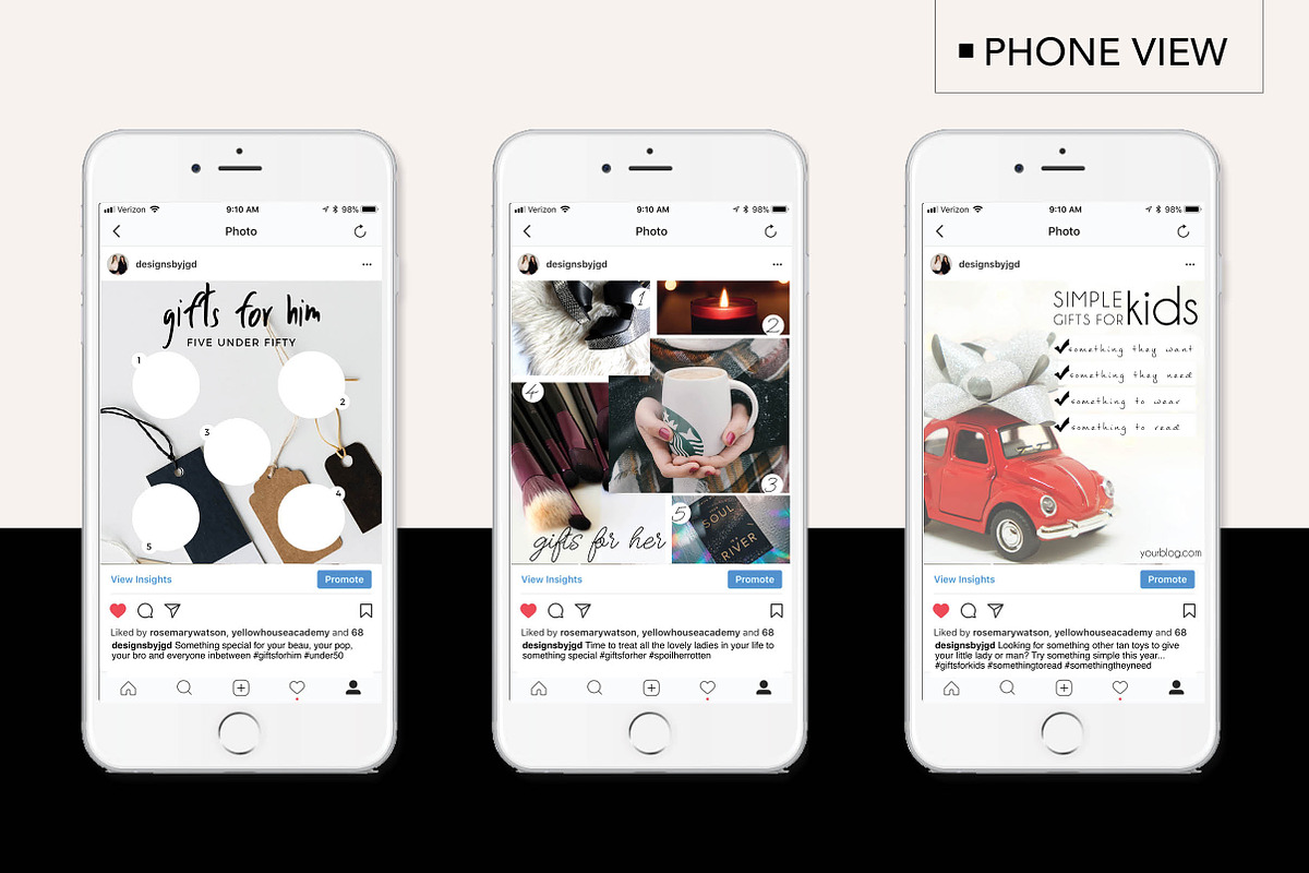 Holiday Gift Guide Social Bundle, a Social Media Template by jgdigital ...