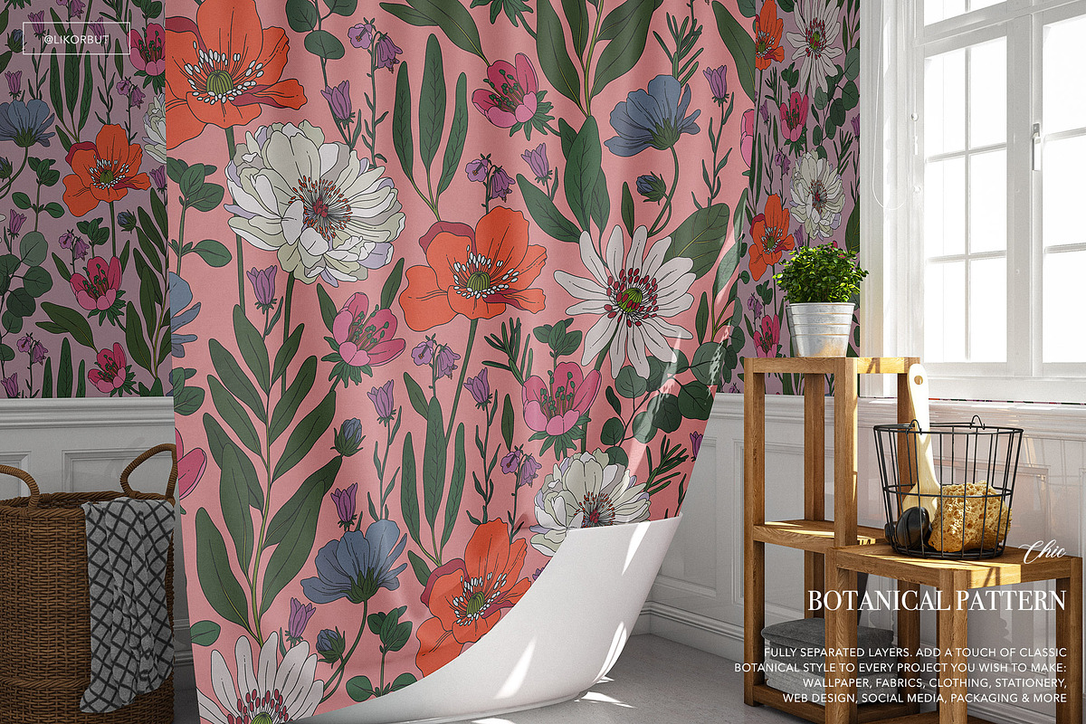 Brittle Botanical Pattern & Graphics, a Pattern Graphic by likorbut