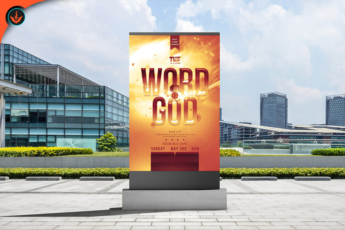 The Word of God Flyer, a Flyer Template by SeraphimChris