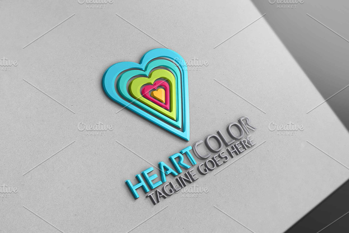 Heart Color Logo, a Branding & Logo Template by Josuf Media