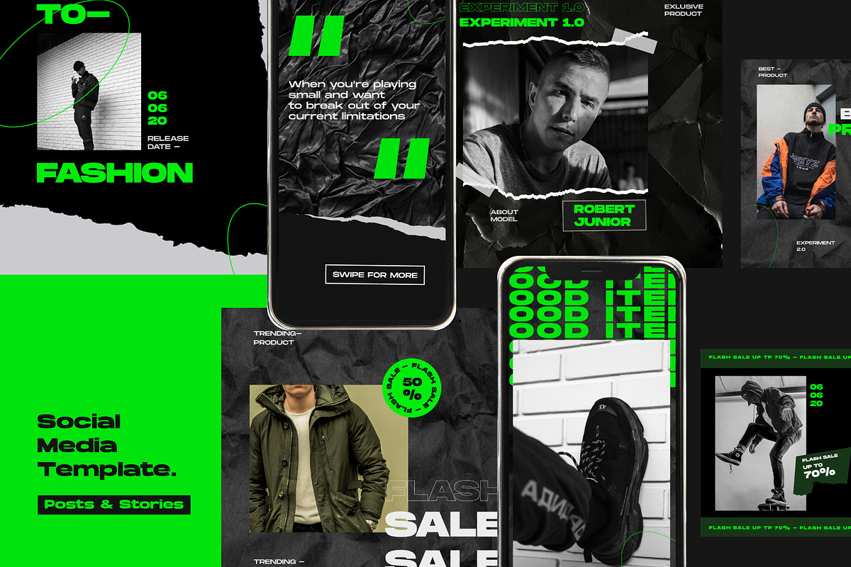 Project Instagram Template, a Social Media Template by Compaq_Creative