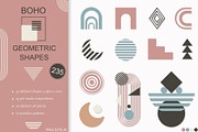 Boho Geometric & Abstract Shapes, a Graphic by Svetlana Avv