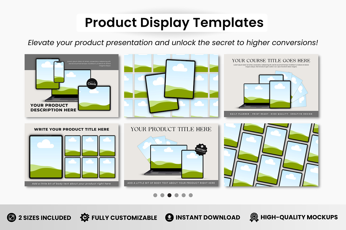 Digital Products Mockup Templates