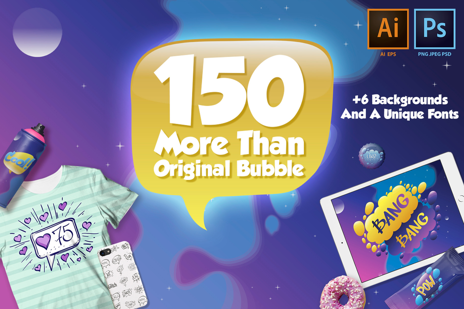 Big set of dialog bubbles, an Object Graphic by It's Time to Designs