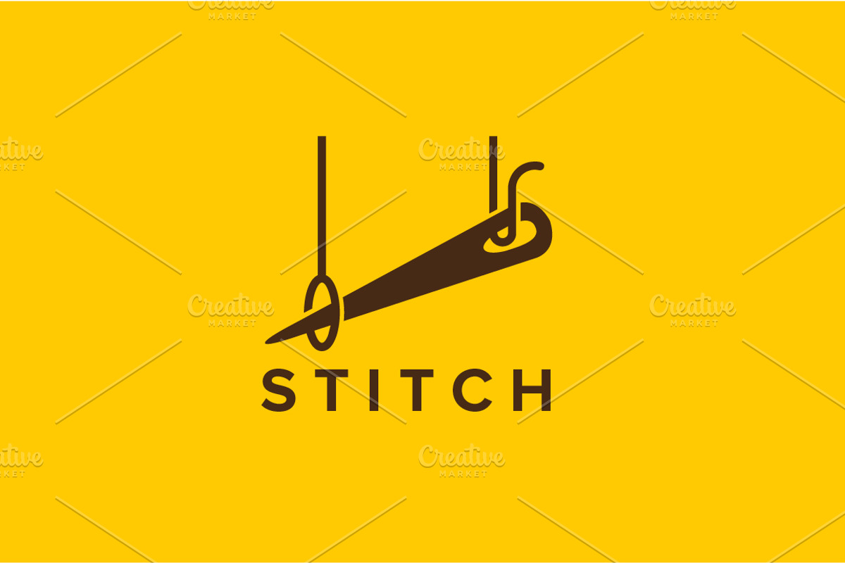 Simple Stitch Logo Template, a Branding & Logo Template by Lucky Graphic