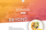 Beyond Restaurant Template PSD, a Websites & App Template by BootstrapStar