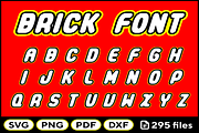 Blocks Font Svg Png Pdf Dxf Alphabet, an Object Graphic by Custom Fonts ...