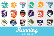 Running badges | Healthcare Illustrations ~ Creative Market