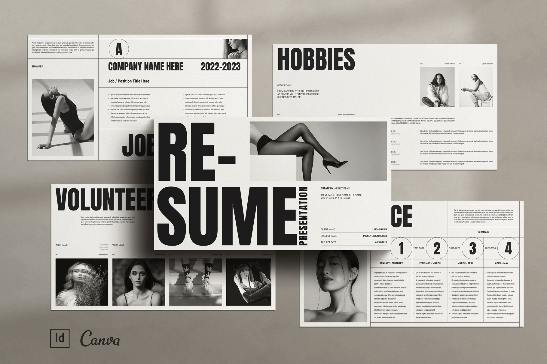 CV Presentation Design Template, a Presentation Template by TemplatesForest