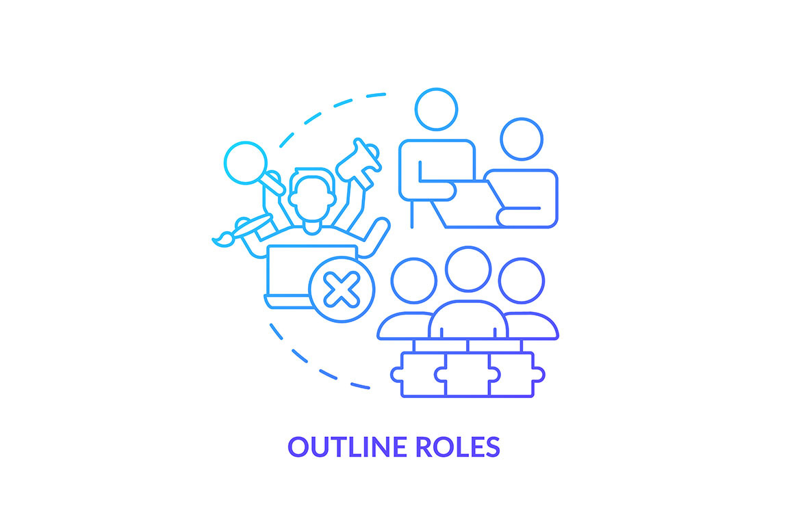 Outline roles svg concept icon | Outline Icons ~ Creative Market