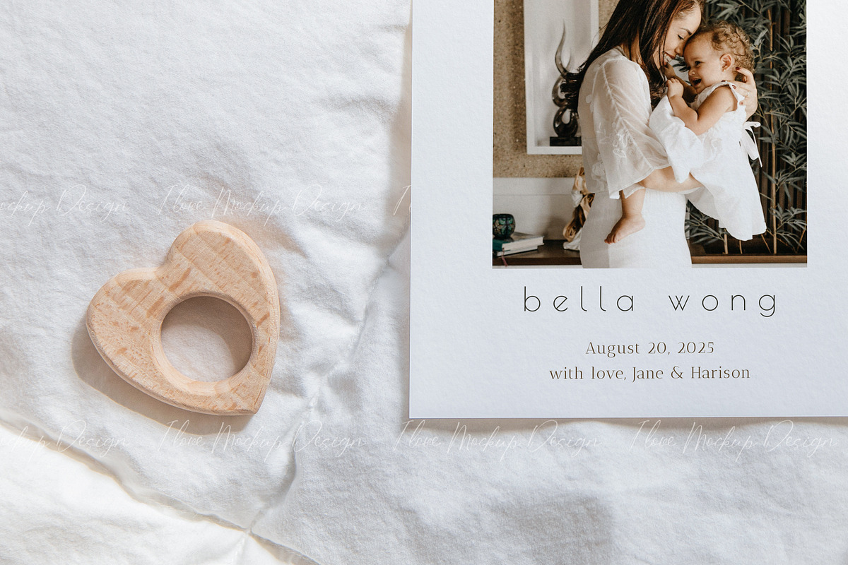 5x5 Card Mockup,Greeting Card Mockup, a Product Mockup by ILoveMockupDesign