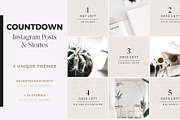 Countdown IG Posts and Stories, a Social Media Template by Youandigraphics
