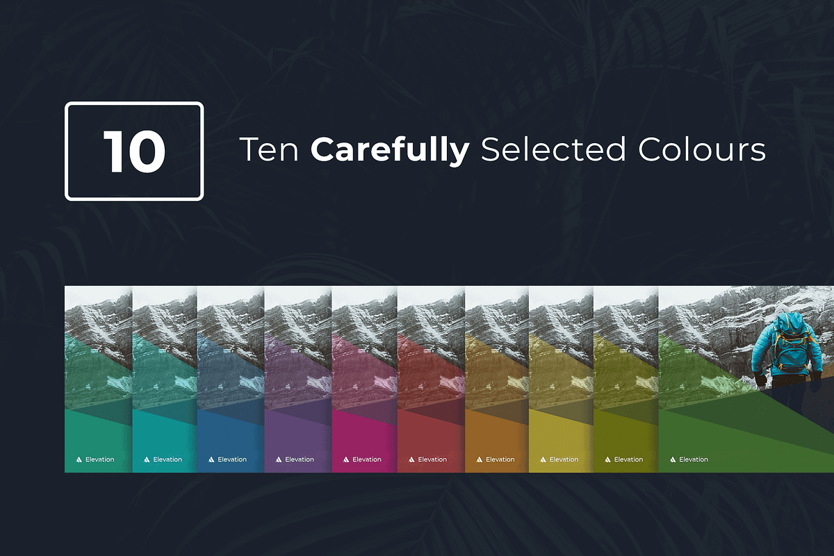 Elevation Powerpoint template & Slide