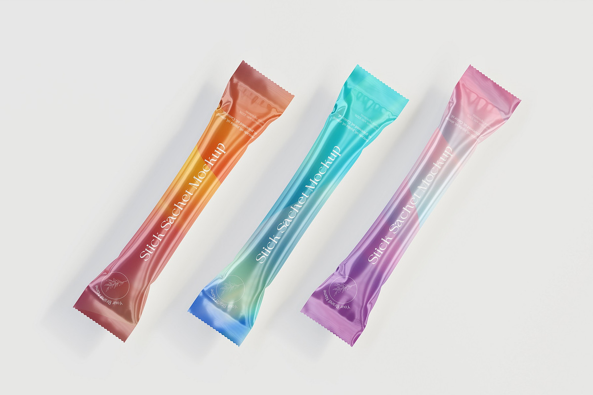 Stick Sachet Packaging Mockup, a Packaging Mockup by Momogi