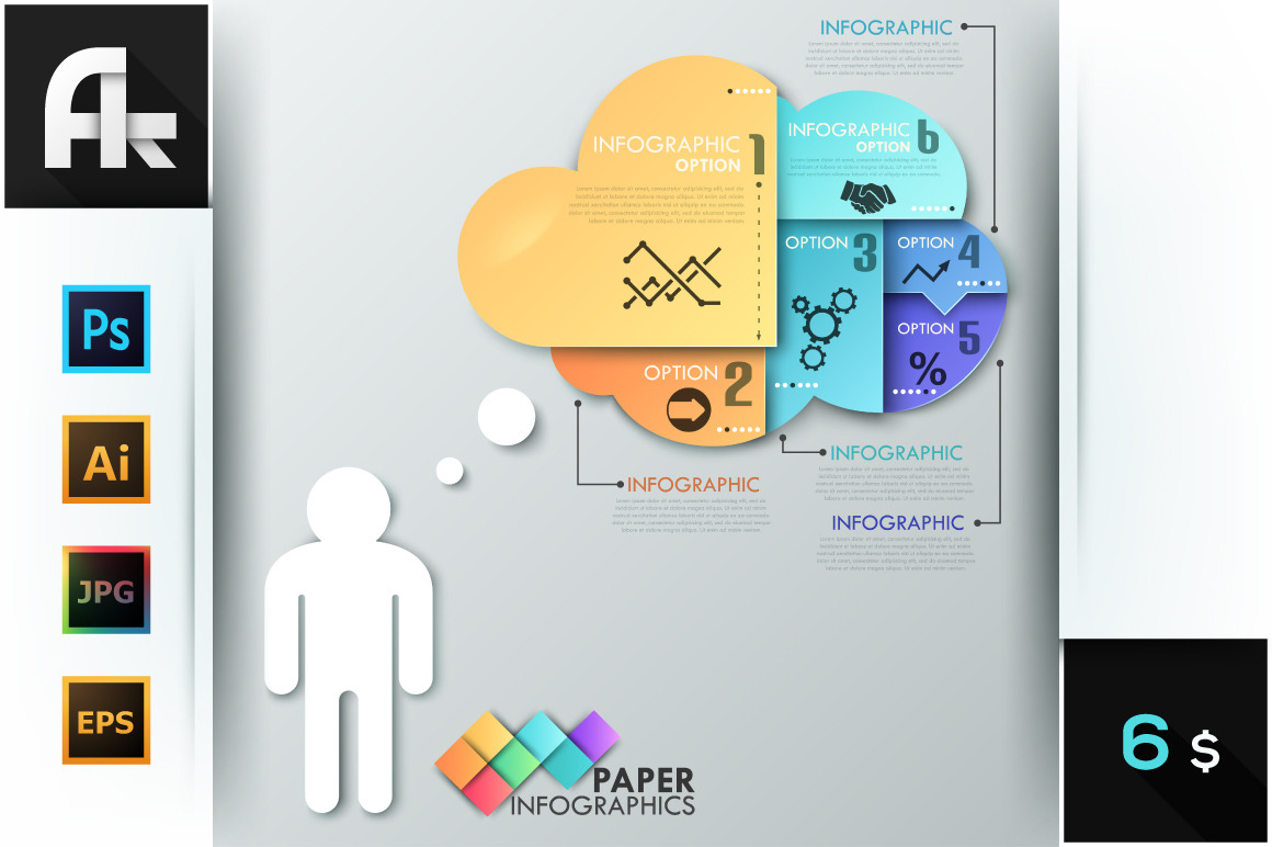 Paper Infographic Template, a Presentation Template by Andrew Kras ...