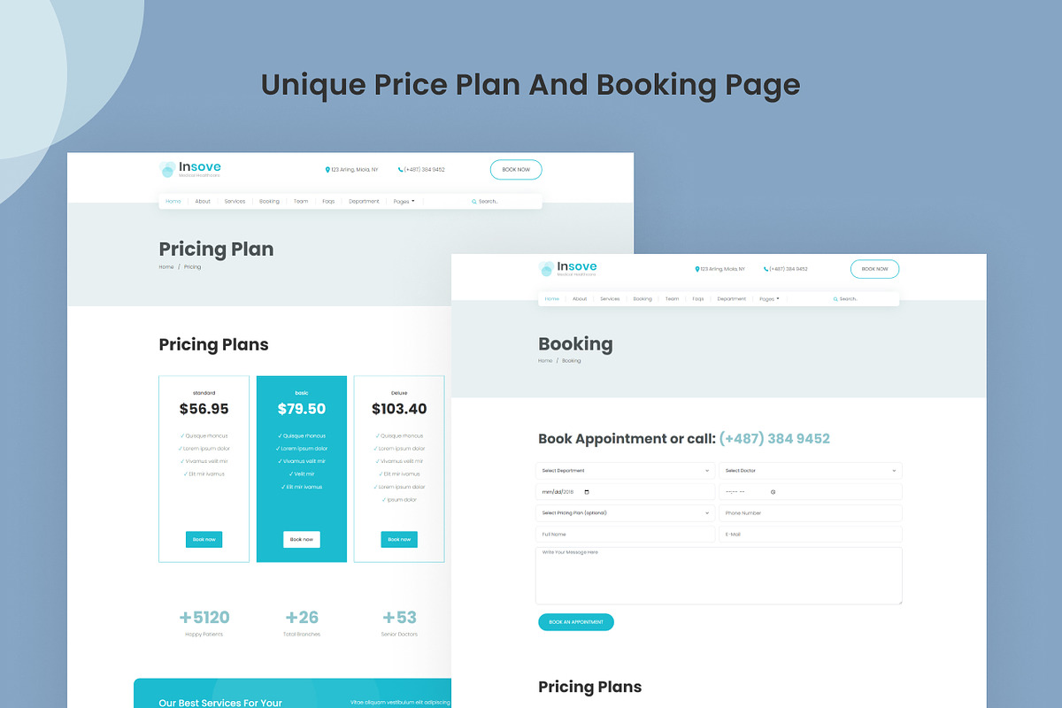 Medical Health Care Website Template | canvas template healthcare ...