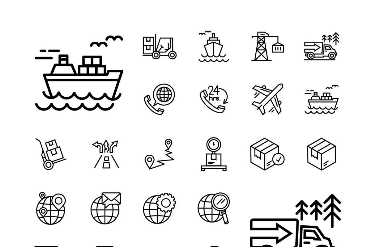 Logistics Management Symbols, an Icon by BomSymbols