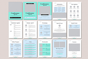 Conference Agenda InDesign template, a Magazine Template by 3.14&Co