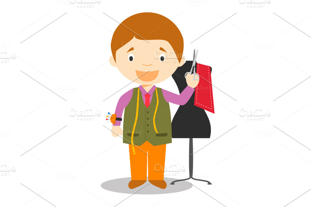 Tailor vector illustration