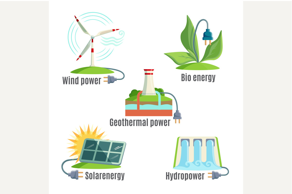Alternative Energy Source Set, an Object Graphic by Shanvood